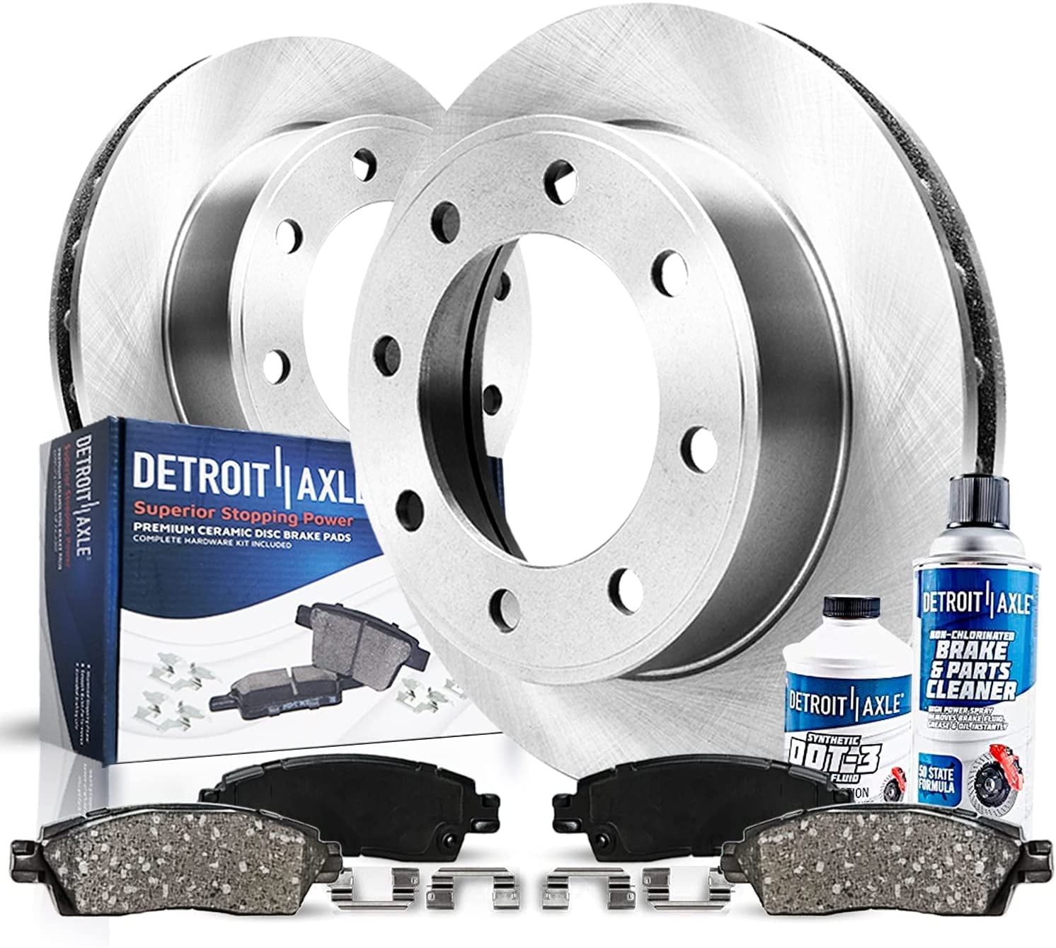 Detroit Axle - Rear Brake Kit for 2003-2008 Dodge Ram 2500 3500 ...