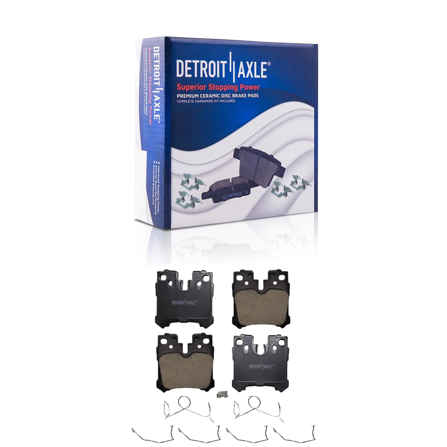 Detroit Axle - Rear Brake Pads for Lexus LS460 LS500 LS500h LS600h ...