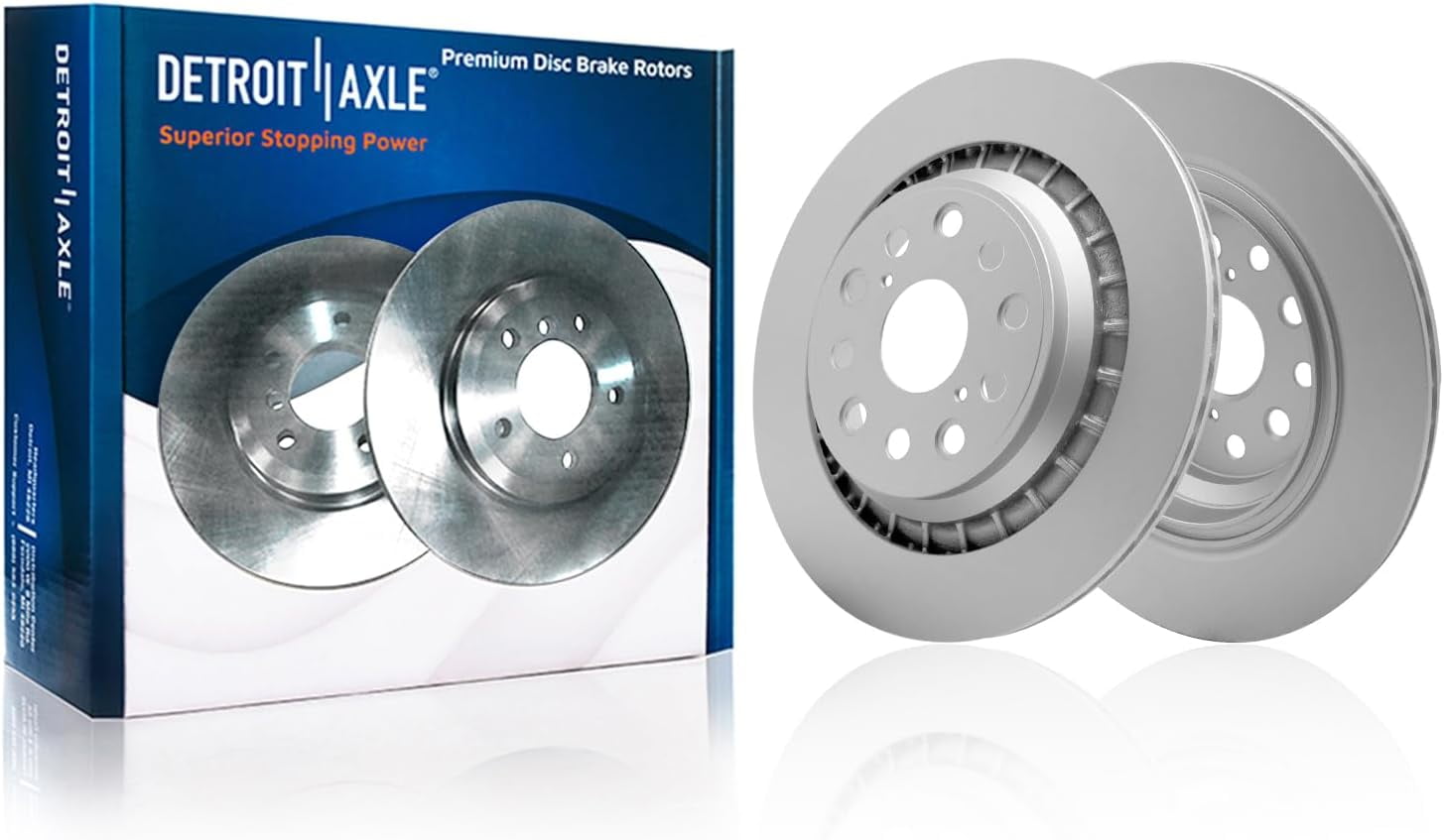 Detroit Axle - Rear Brake Rotors for 18-23 Lexus LS500 LS500h 21-23 ...