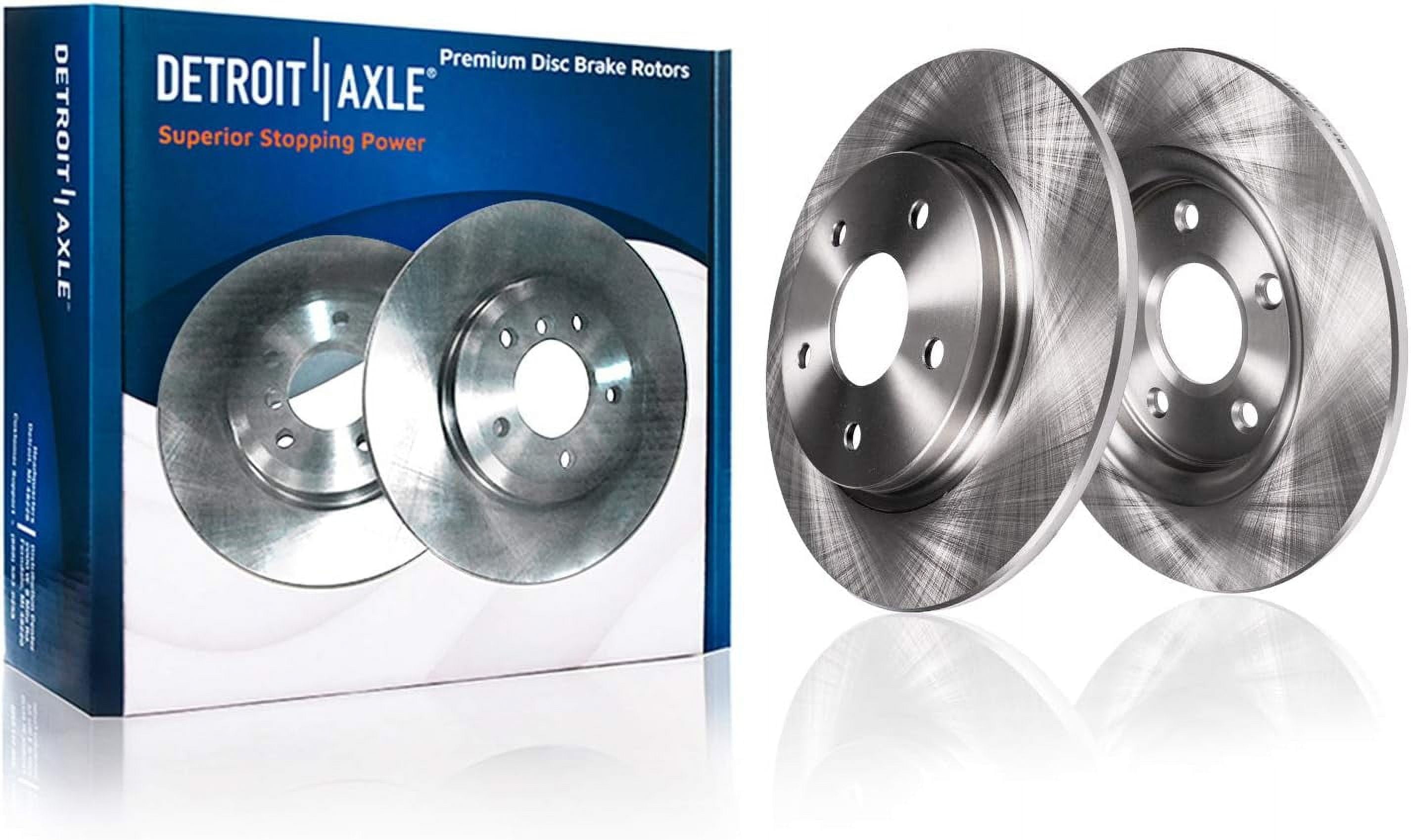 Detroit Axle - Rear Disc Brake Rotors for Ford Fusion Edge, Police ...