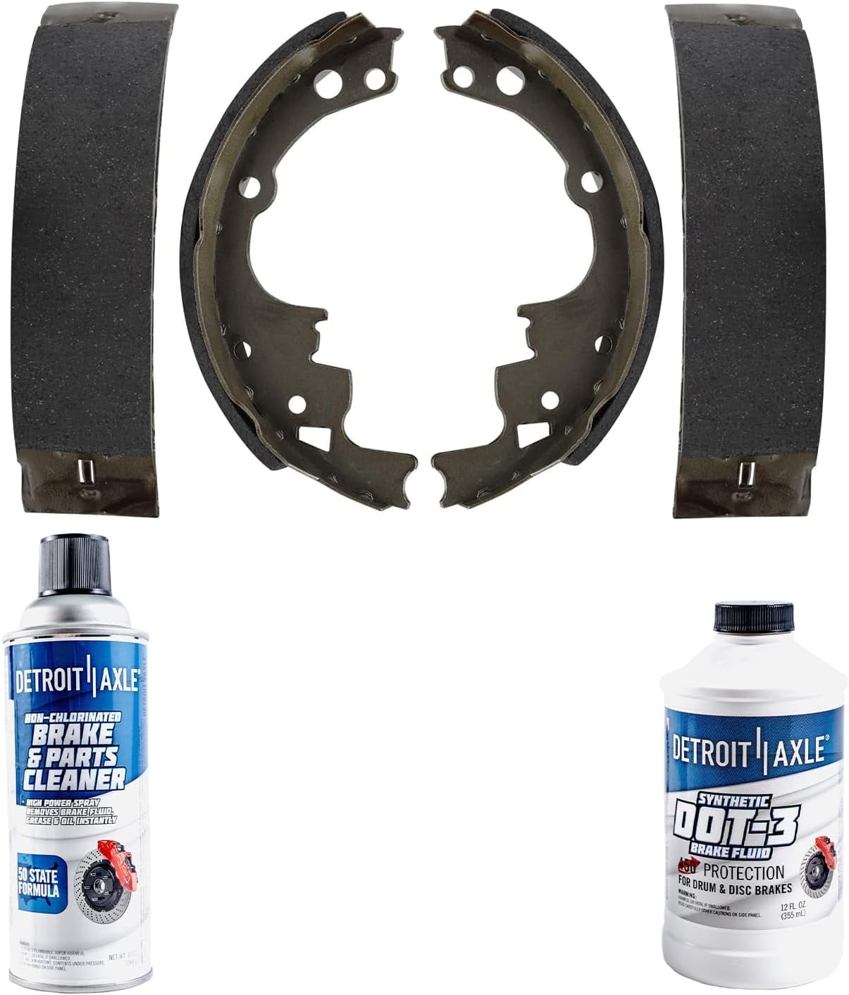 Detroit Axle - Rear Brake Shoes for GMC Jimmy S15 Safari Buick Century ...
