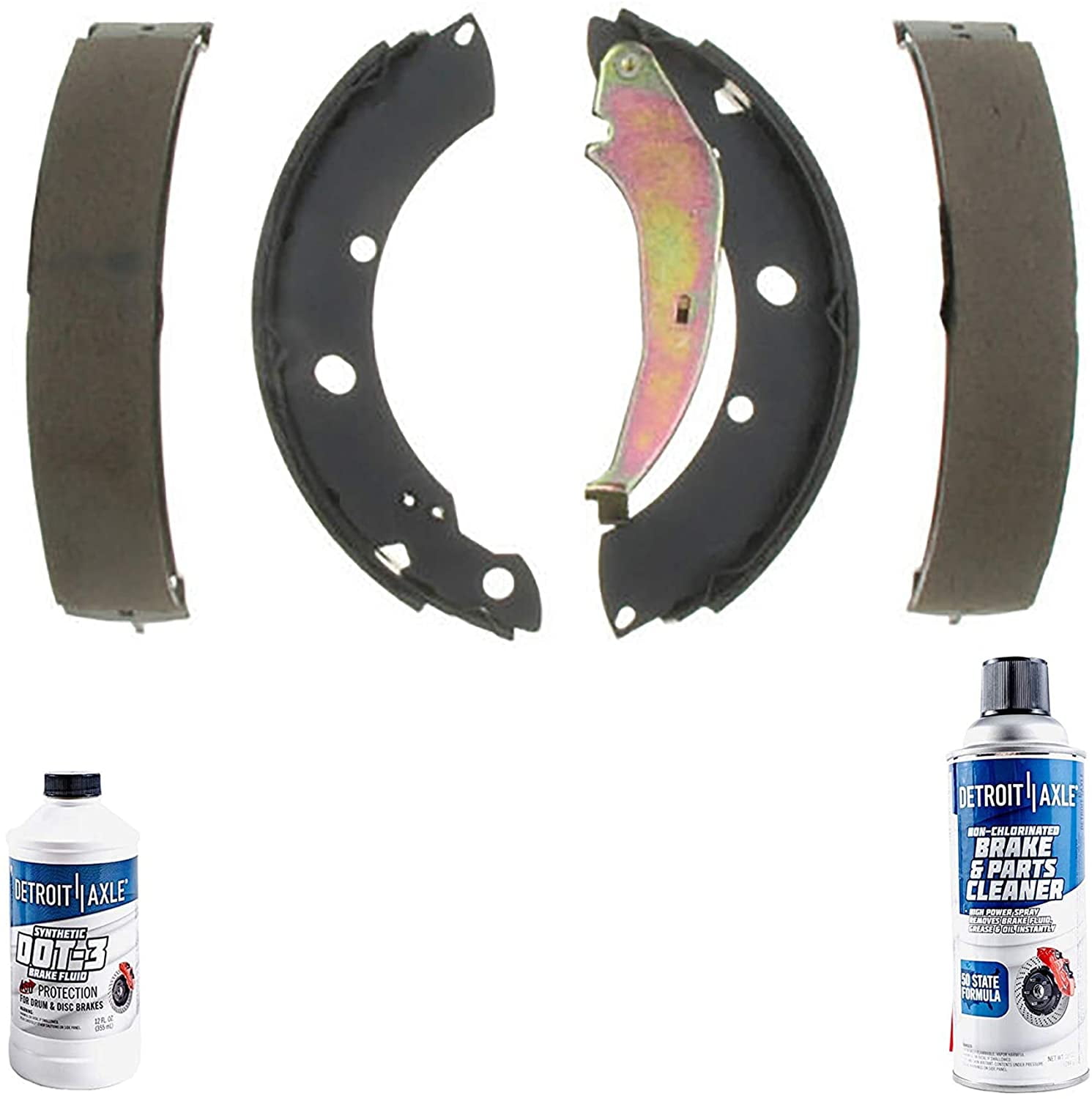Detroit Axle - Rear Brake Shoes for 2004-2009 Chrysler Pt Cruiser, Semi ...