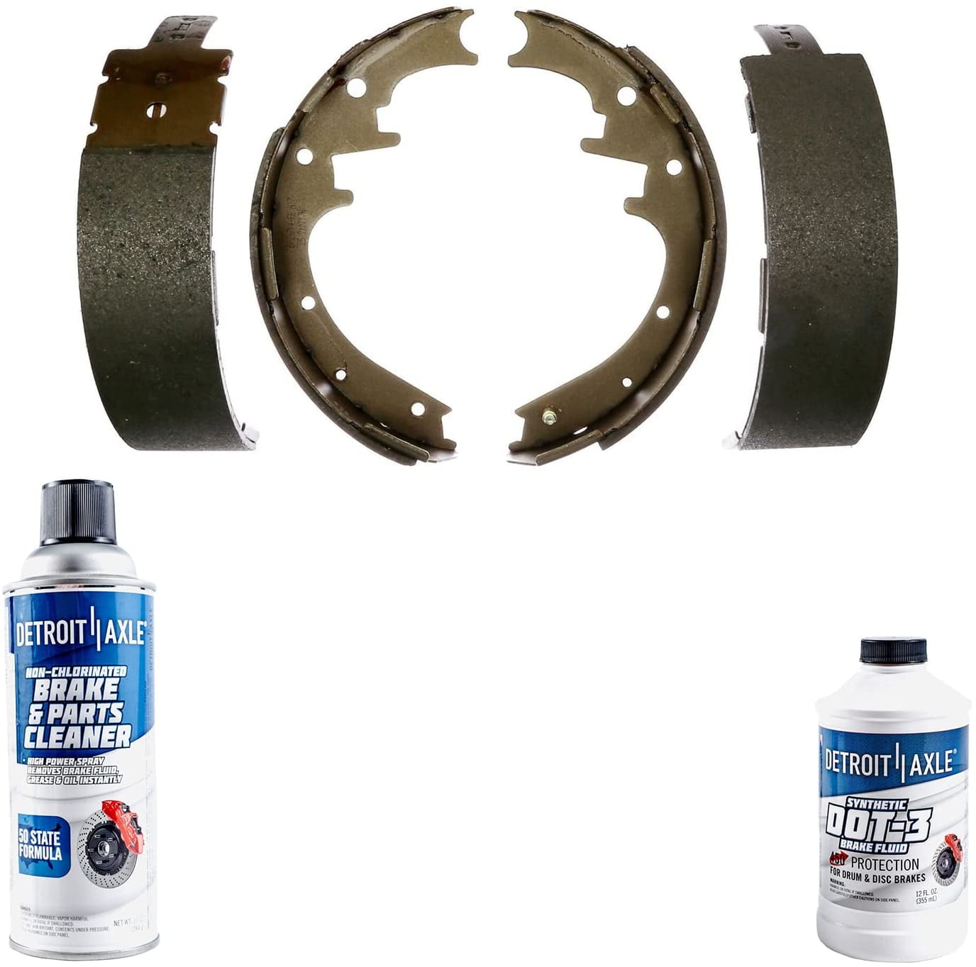 Detroit Axle - Rear Brake Shoes for Ford Ranger Mazda B2300 B2500 B3000 ...