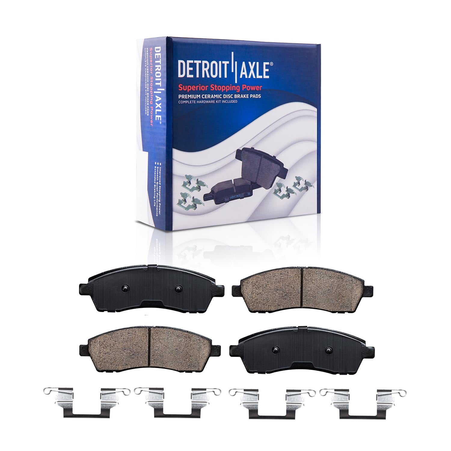 Detroit Axle - Rear Brakes Brake Pads Replacement for Ford F-250 F-350 ...