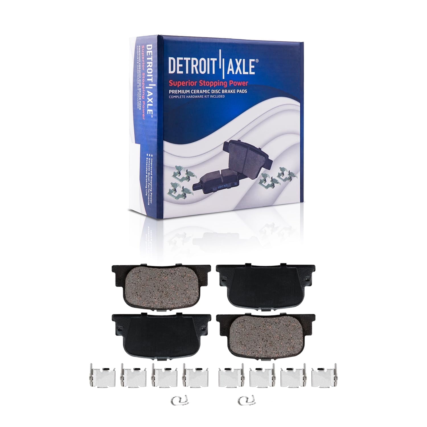 Detroit Axle - Rear Brake Pads for 00-01 Lexus ES300 Toyota Camry, 05 ...