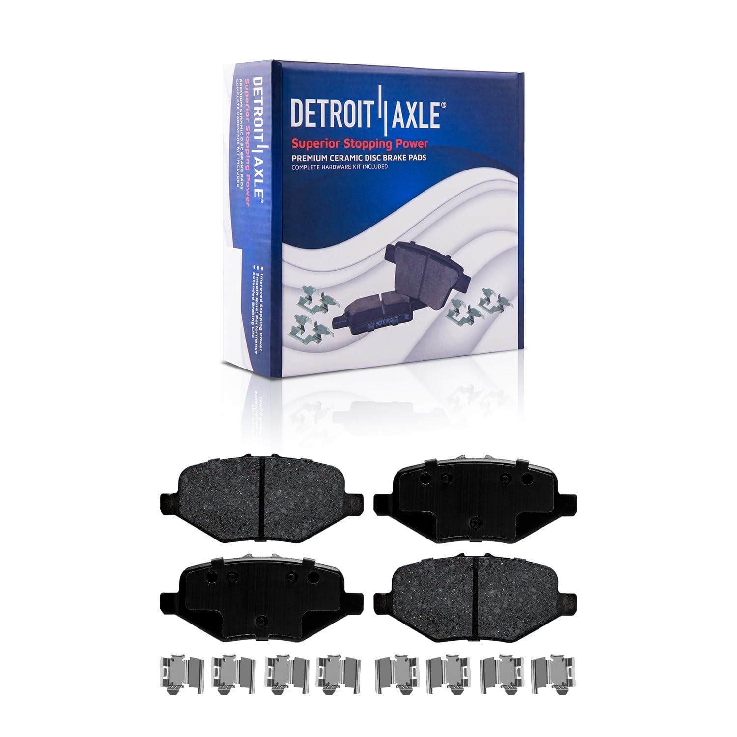 Detroit Axle - Rear Brake Pads for Ford Explorer Taurus Flex Police ...