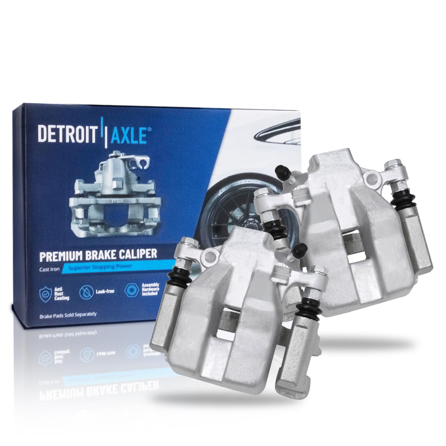 Detroit Axle - Rear Disc Brake Calipers w/Brackets Replacement for 2008 ...