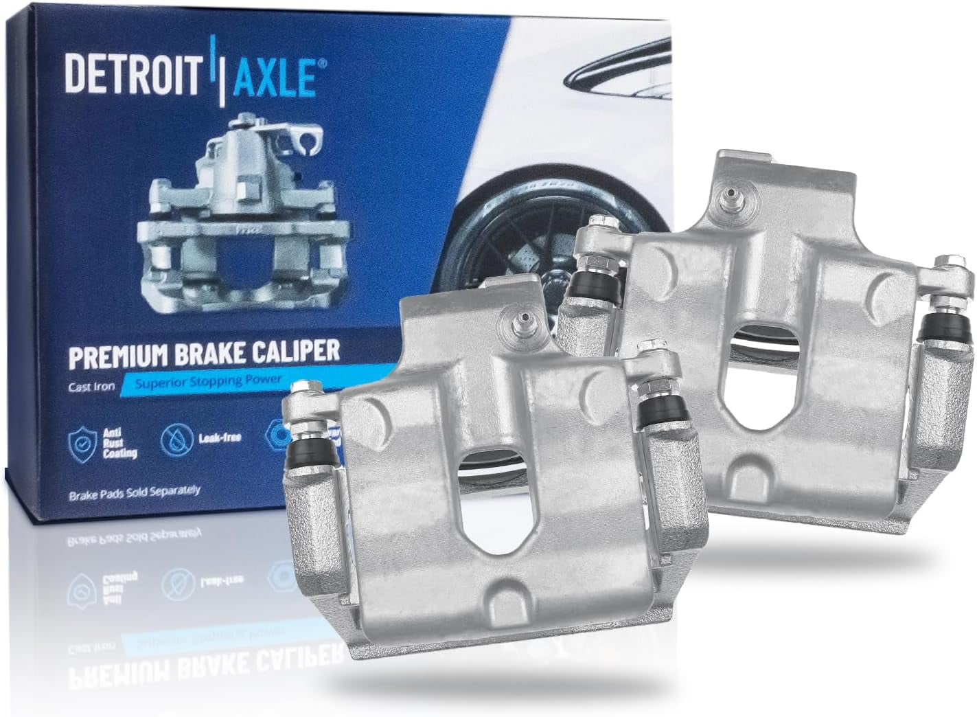 Detroit Axle - Rear Disc Brake Calipers w/Brackets Replacement for 2010 ...