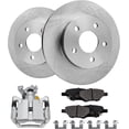 Detroit Axle Rear Disc Rotors, Ceramic Brake Pads, Left Brake Caliper ...