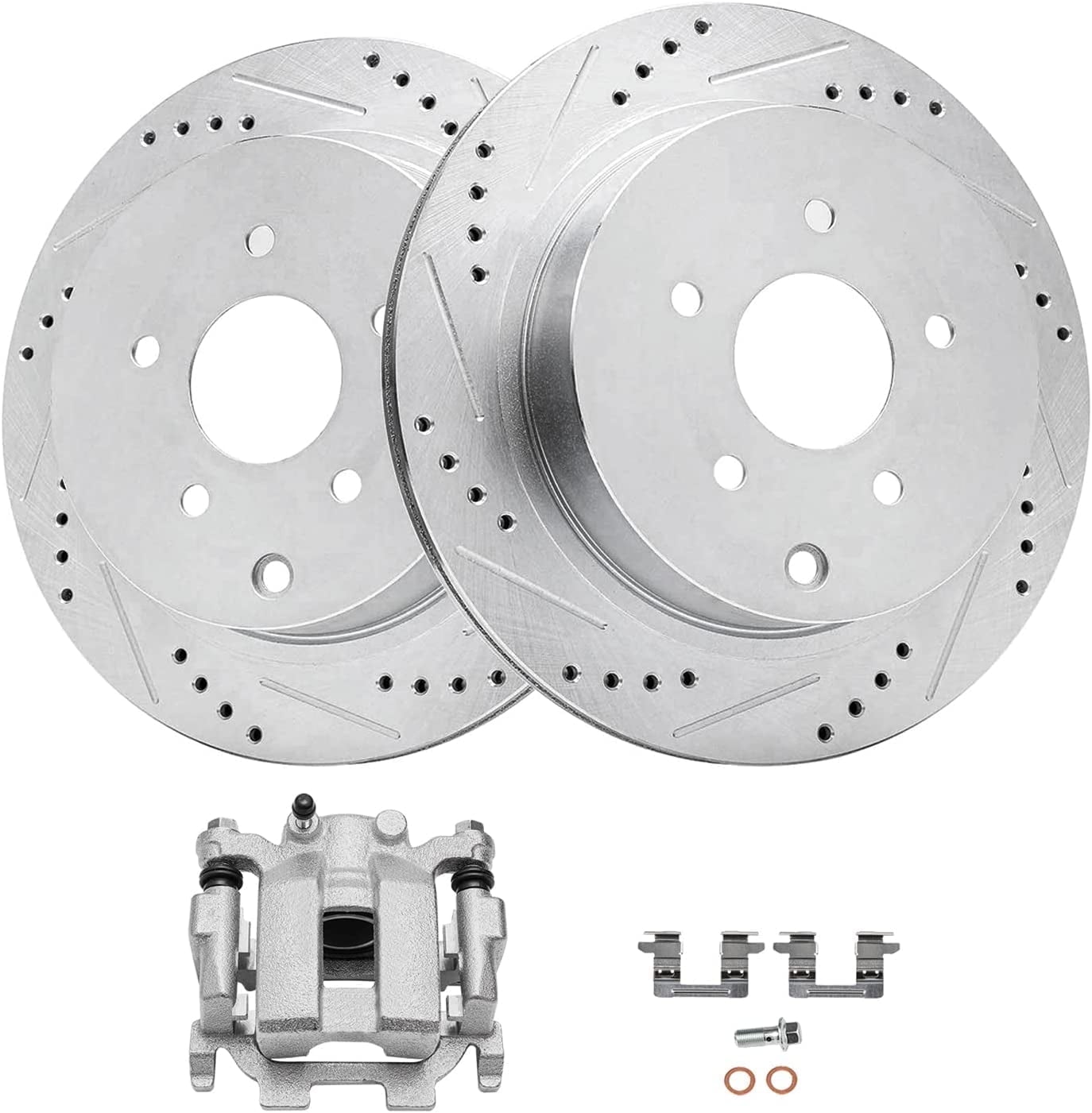 Detroit Axle - Rear Brake Kit for INFINITI M37 M56 Q50 Q70L QX60 for ...