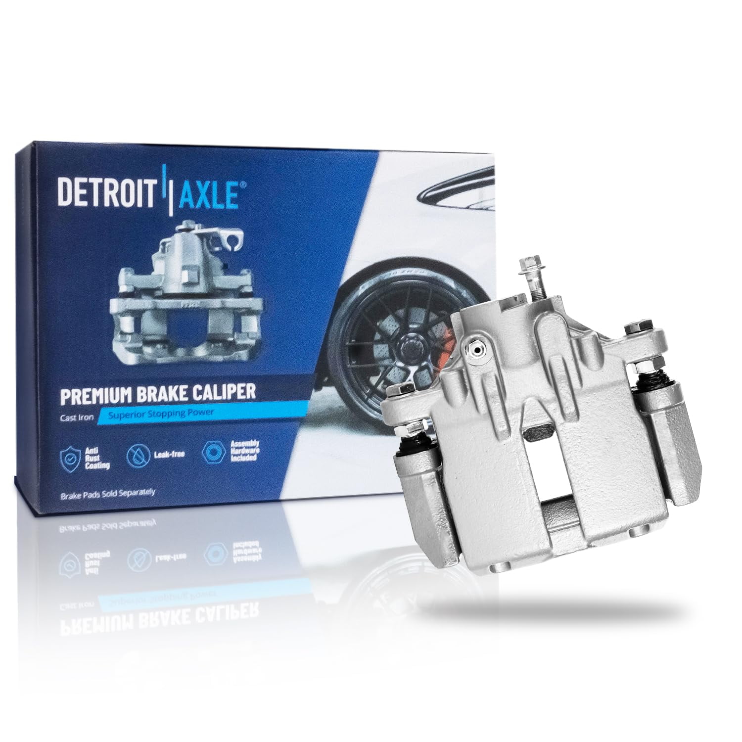 Detroit Axle - Rear Right Brake Caliper w/Bracket Replacement for 2003 ...