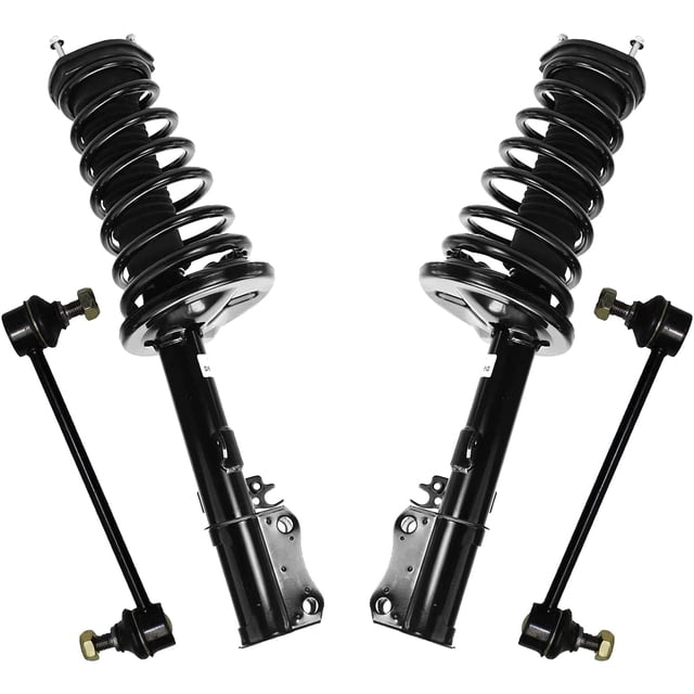 Detroit Axle - Rear Struts Sway Bars for 1997-2001 Toyota Camry 2.2L ...