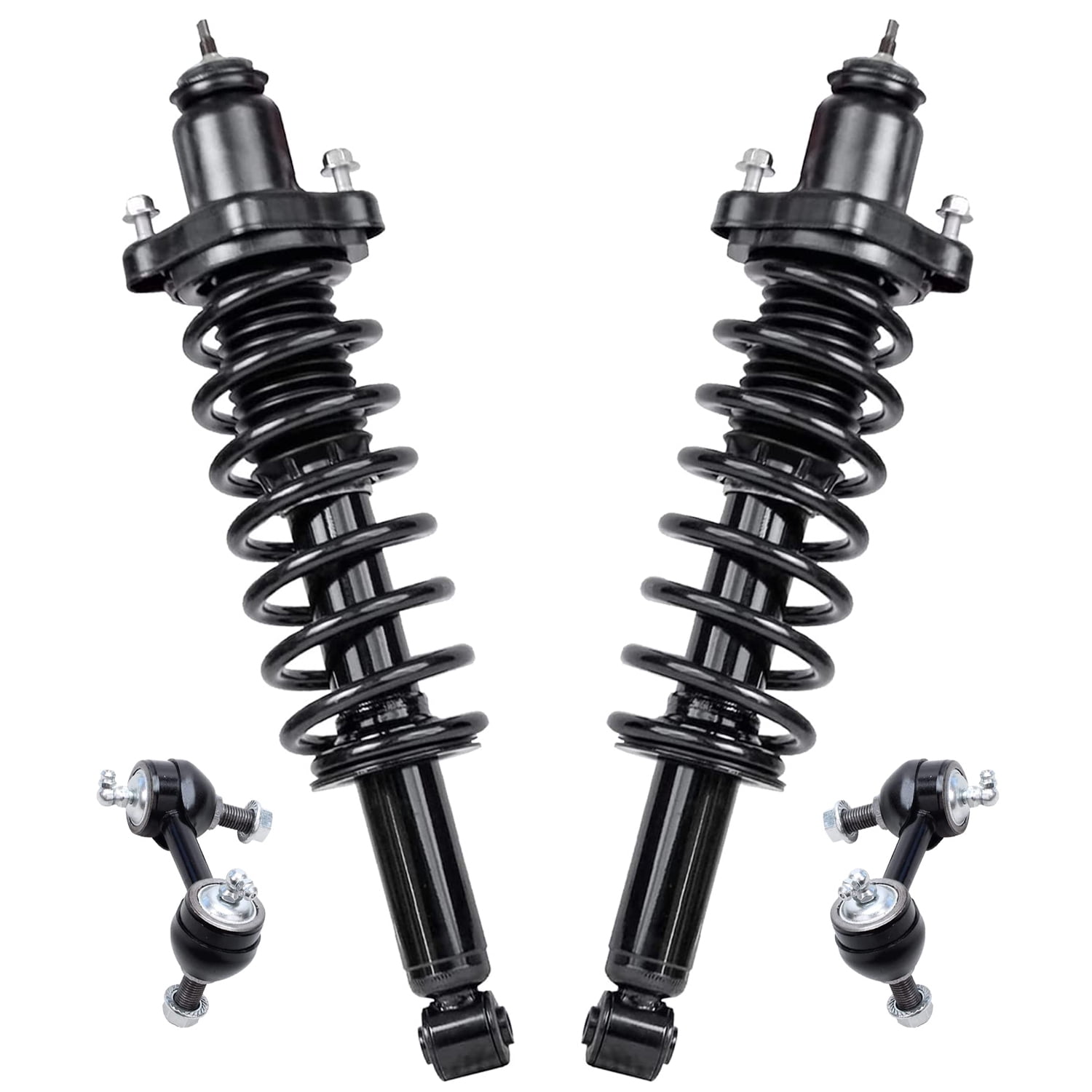 Detroit Axle - Rear Struts Sway Bars for 2007-2009 Jeep Patriot Compass ...
