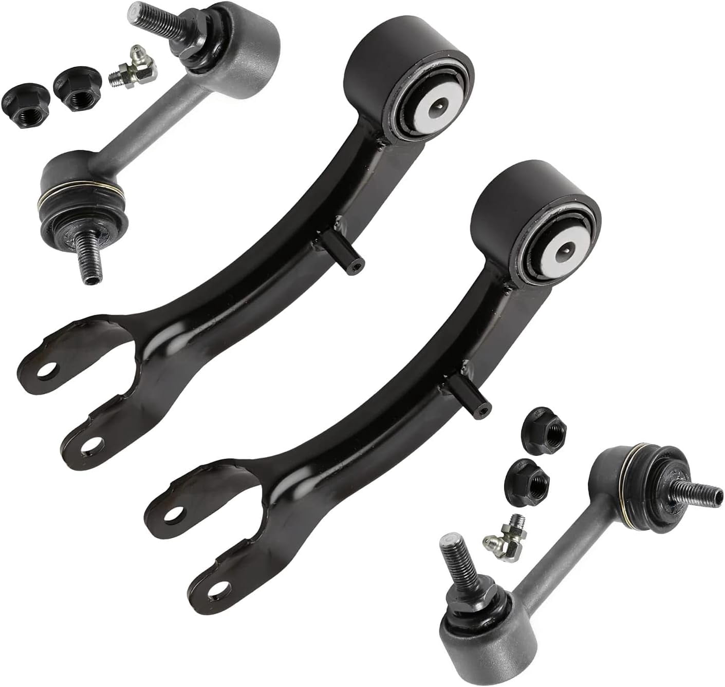 Detroit Axle - Rear Upper Control Arms + Sway Bar End Links Kit ...