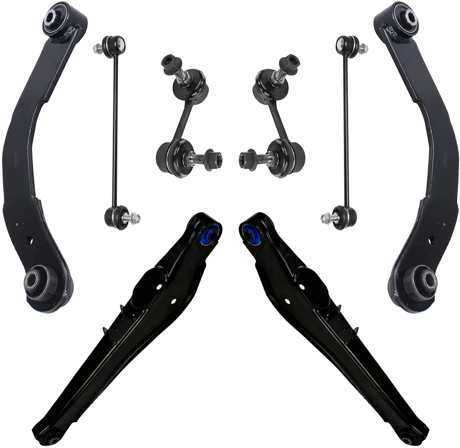 Detroit Axle - Rear Upper & Lower Control Arms + Front Rear Sway Bars ...