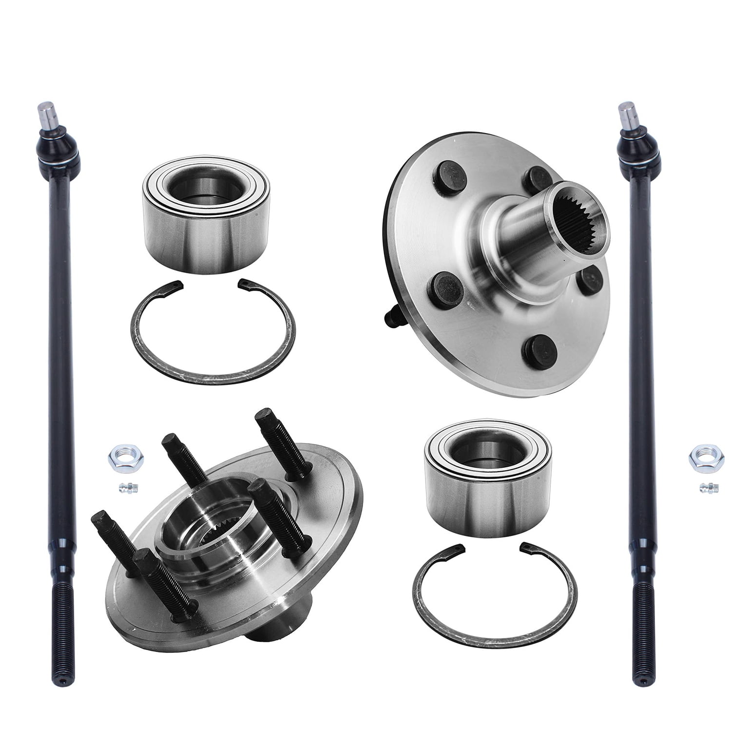 Detroit Axle - 4pc Rear Wheel Bearing Hubs Kit for 02-05 Ford Explorer ...
