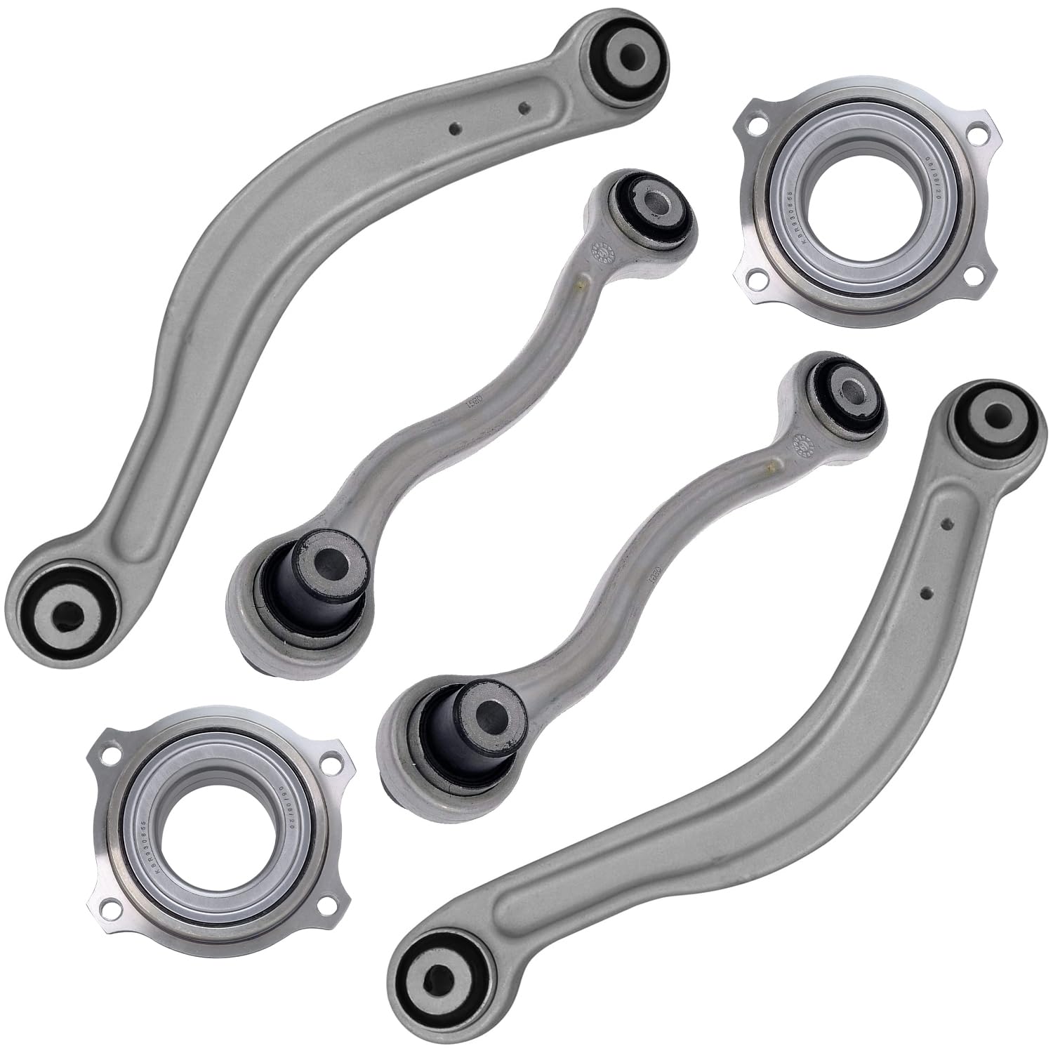 Detroit Axle - Rear Wheel Bearing Module + Upper Lower Control Arms ...