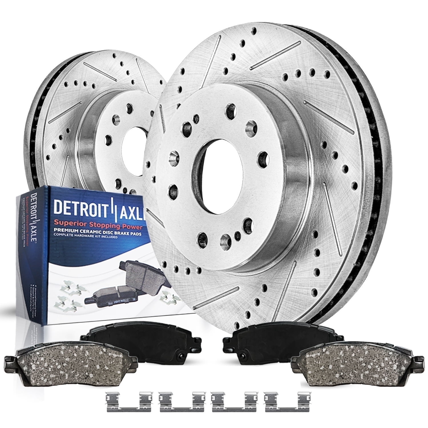 Detroit Axle - Front Brake Kit for Chevy, GMC, Tahoe Yukon XL Escalade ...