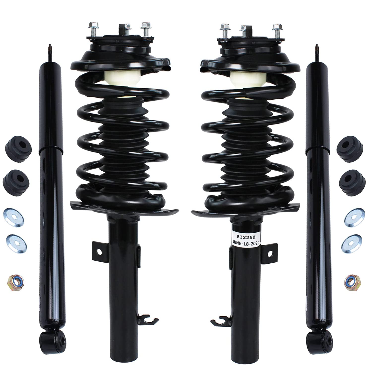 Monroe Shocks & Struts Quick-Strut 171347L Strut and Coil Spring ...