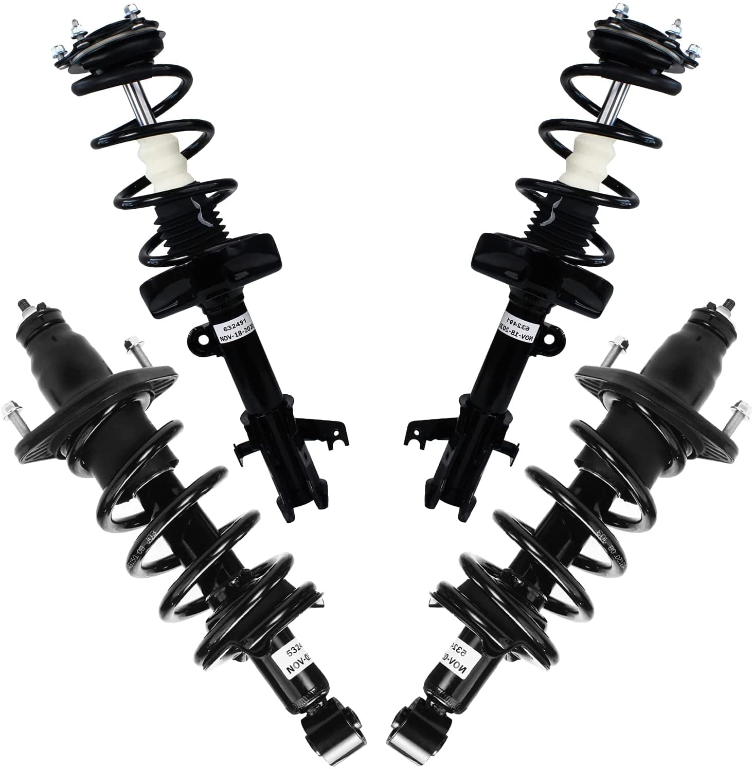 Detroit Axle Complete Strut Assembly for 2007-2011 Honda CR-V, 4-Piece ...