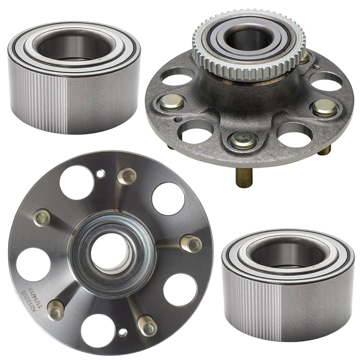 Detroit Axle - Wheel Bearings Wheel Bearing Hubs for 04-05 Honda Civic 2002-2006 RSX 2 Front ...