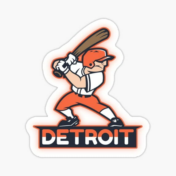Detroit Baseball Sticker Baseball Sticker, Football Sticker, Basketball ...