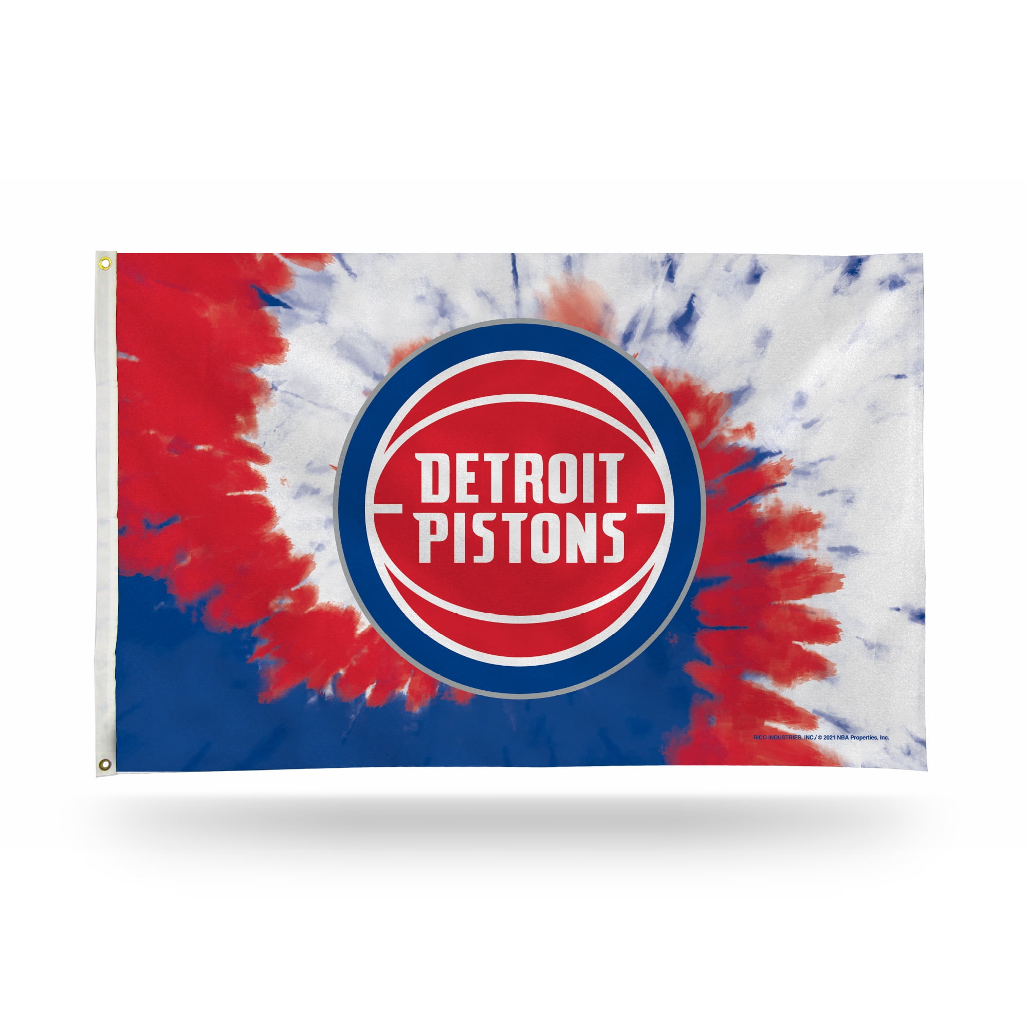 Detroit Basketball Pistons Bold Tie Dye Design 3x5 Indoor / Outdoor ...