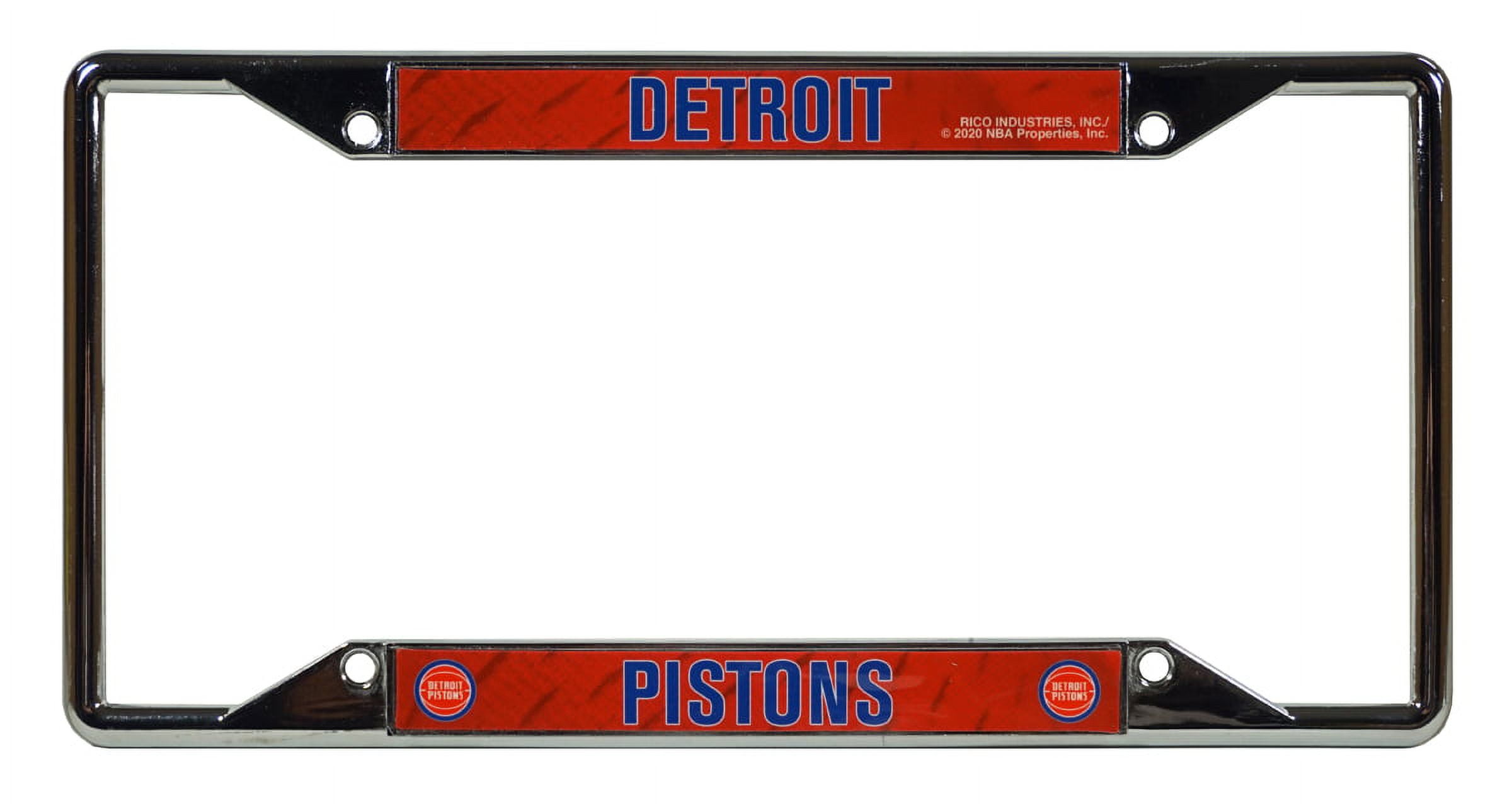 Detroit Basketball Pistons EZ View License Plate Frame - Designed for ...