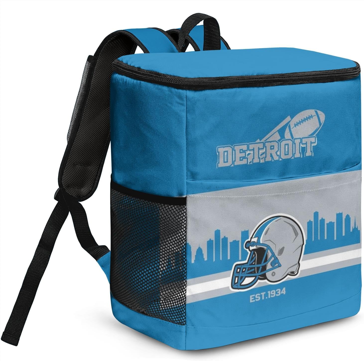 Detroit City Classic Team Football Fan Adult Men Backpack Cooler ...