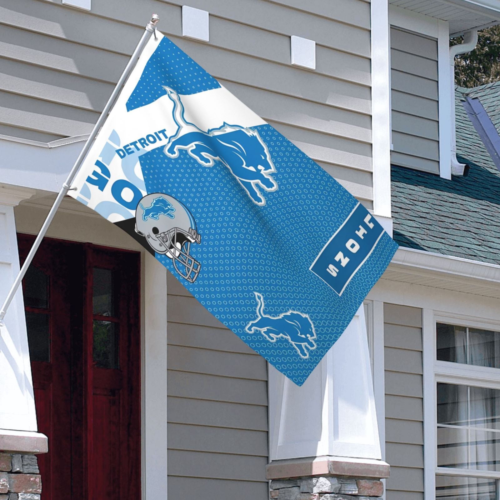 Detroit City Football team flag double-sided 3x5ft flags patio ...