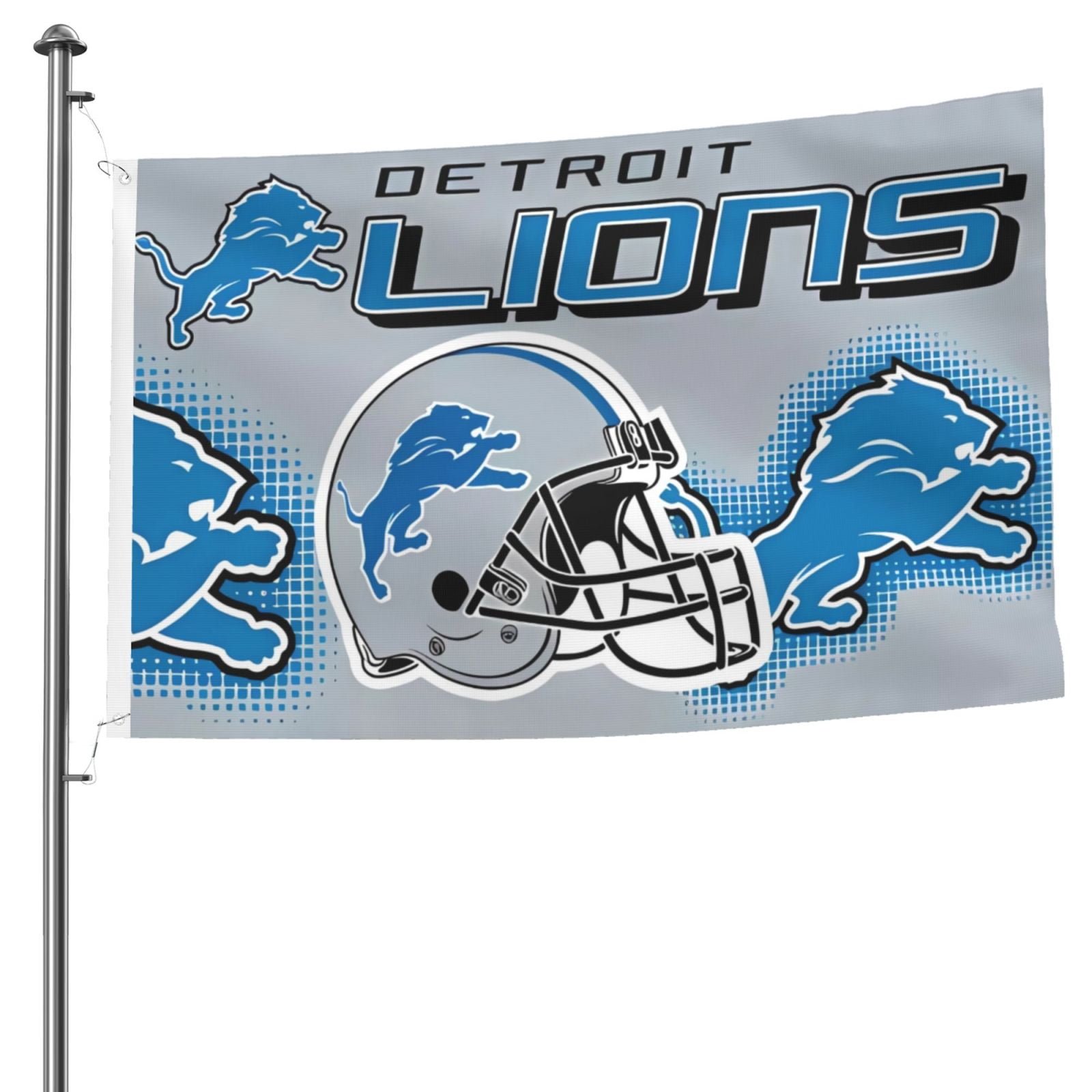 Detroit City Football team flag double-sided 5x8ft flags patio ...