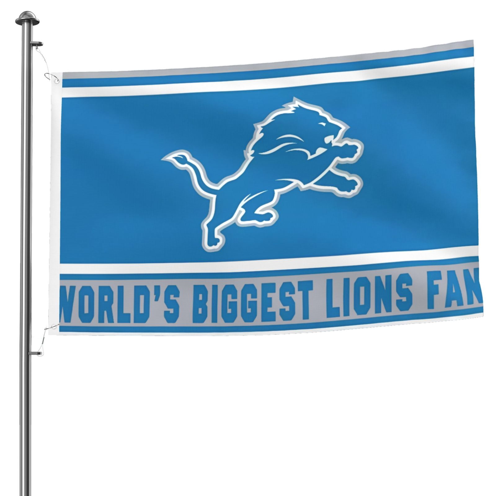 Detroit City Football team flag double-sided 5x8ft flags patio ...