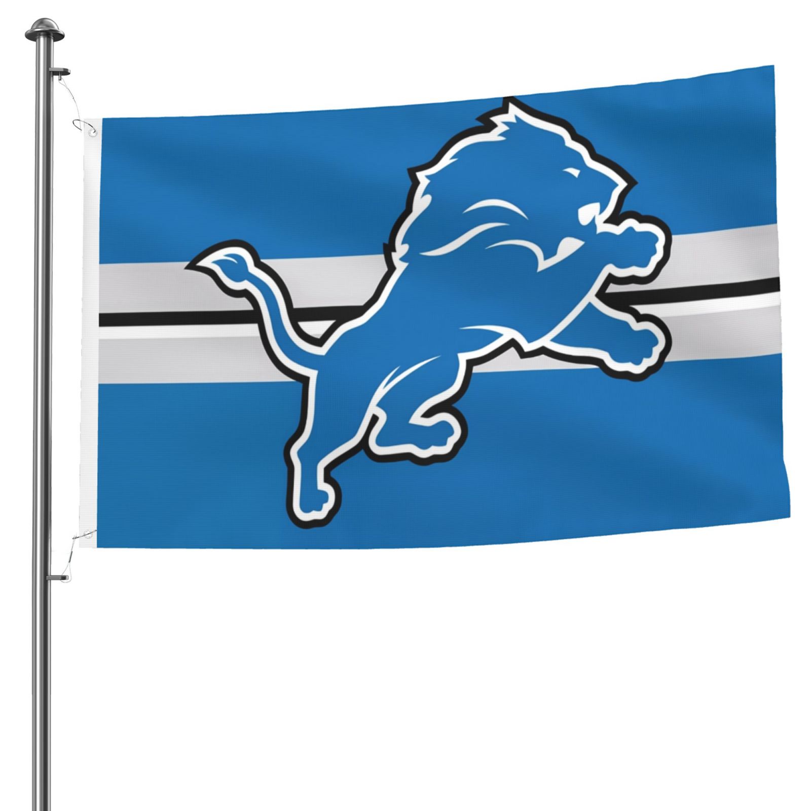 Detroit City Football team flag double-sided 5x8ft flags patio ...