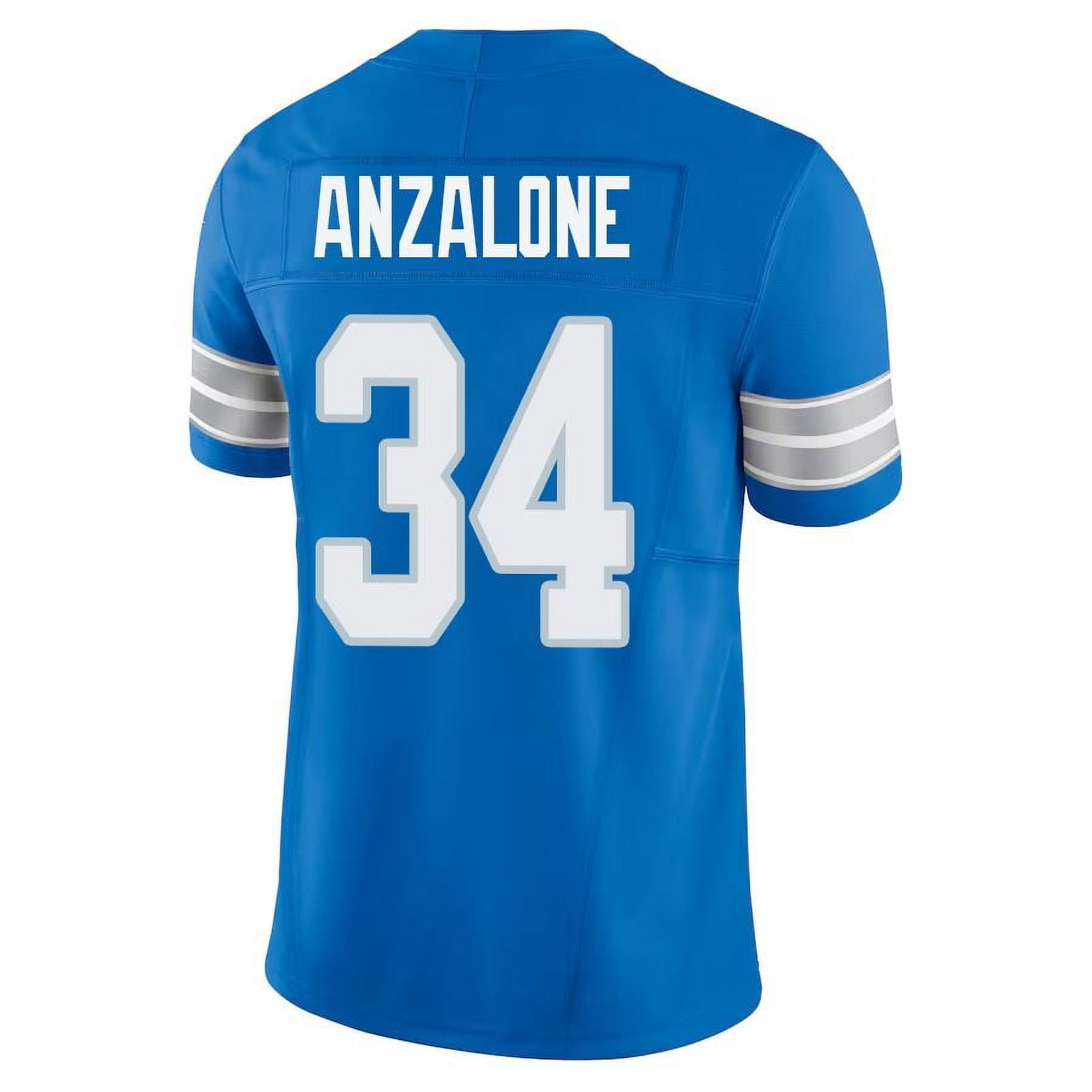 Detroit Custom Mens Alex Personalized Throwback Stitched Anzalone ...