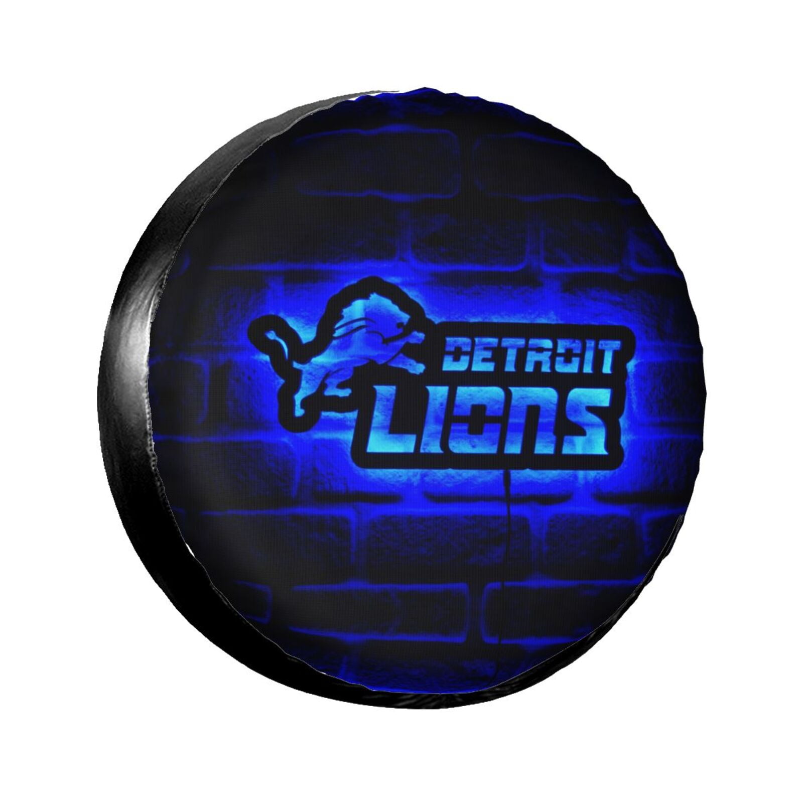 Detroit ‌Football Fan Print Spare Tire Cover – Durable Polyester Tire ...