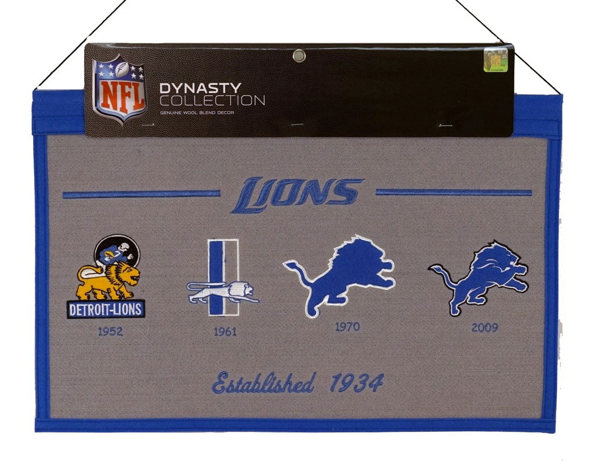 Detroit Football Lions - Established 1933 - Classic Logos through the ...