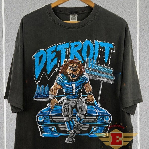 Detroit Football Shirt, Football shirt, Detroit For Fan, Detroit gift ...