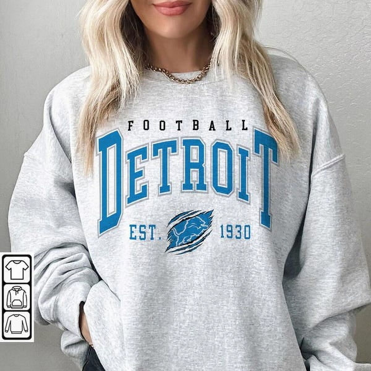 Detroit Football Sweatshirt, Jared Goff Shirt Retro Football American ...