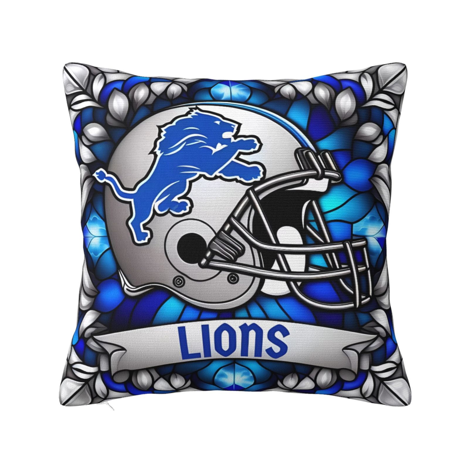 Detroit Football Team Double-Sided Plush Pillowcase Square Pillow Shell ...