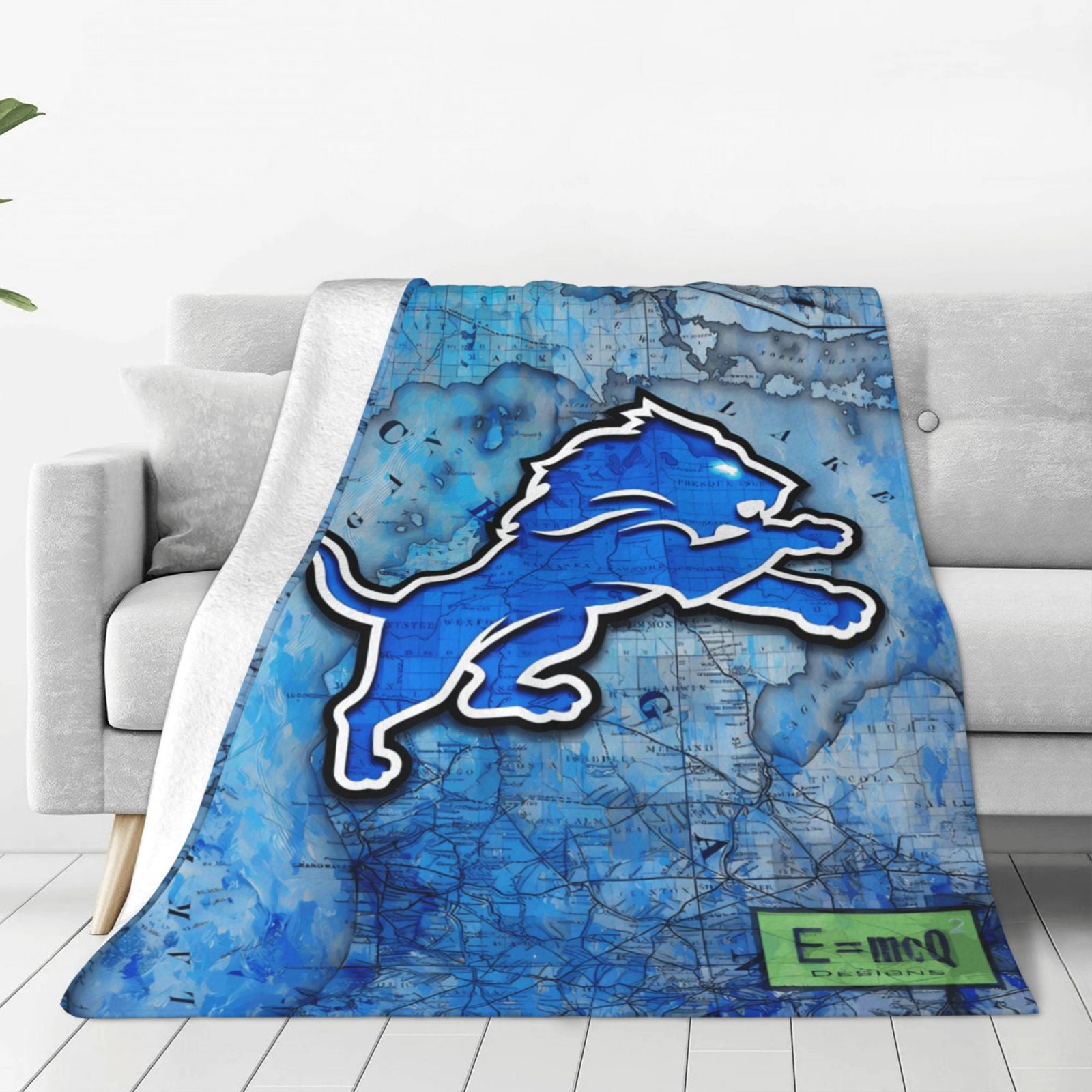 Detroit Football Team-Themed Ultra-Soft Micro Fleece Blanket - Micro ...