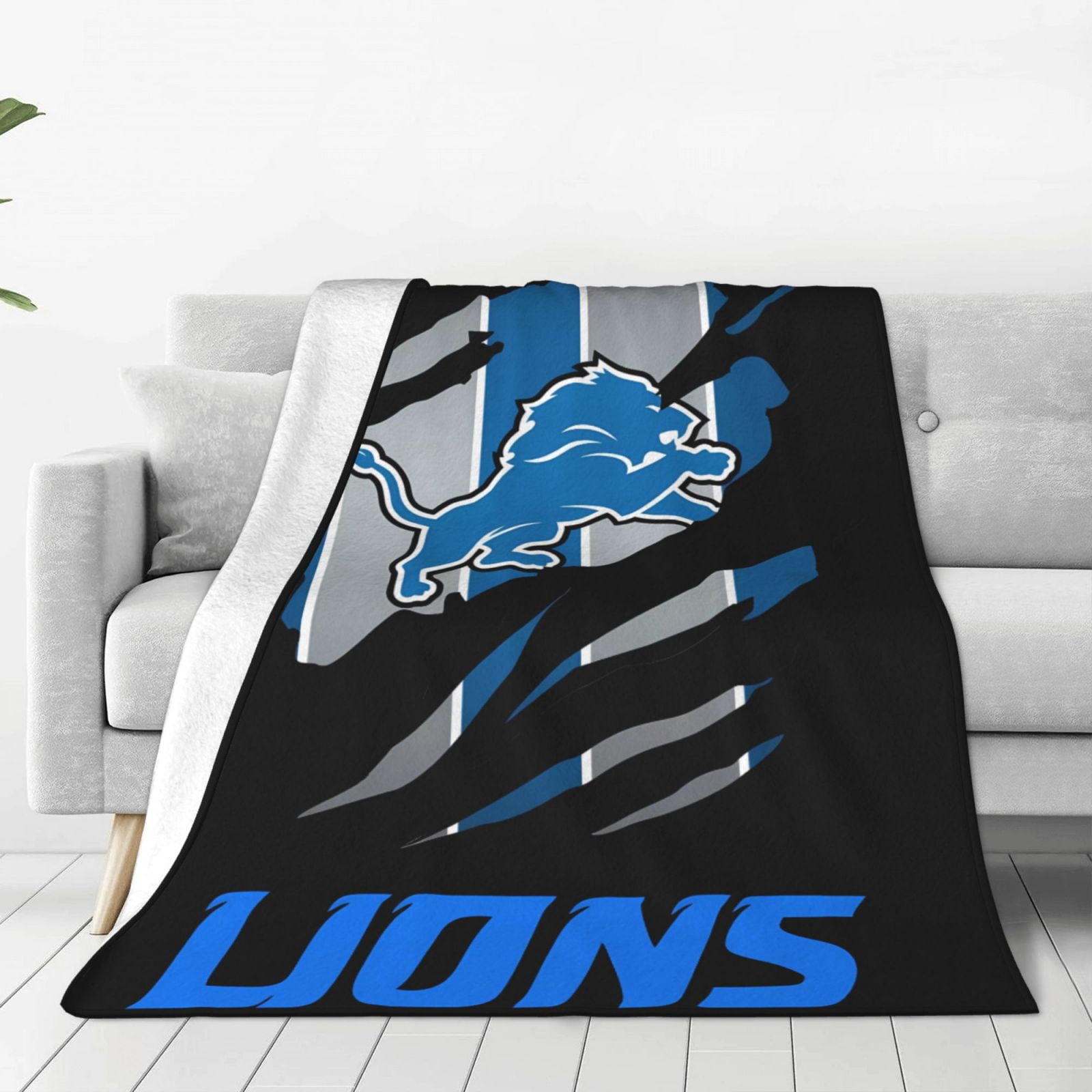 Detroit Football Team-Themed Ultra-Soft Micro Fleece Blanket - Micro ...