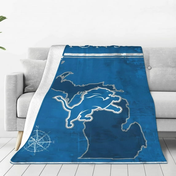Detroit Football Team-Themed Ultra-Soft Micro Fleece Blanket - Micro ...