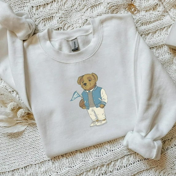 Detroit Football Vintage Bear Sweatshirt: Crewneck Hoodie for Fans ...