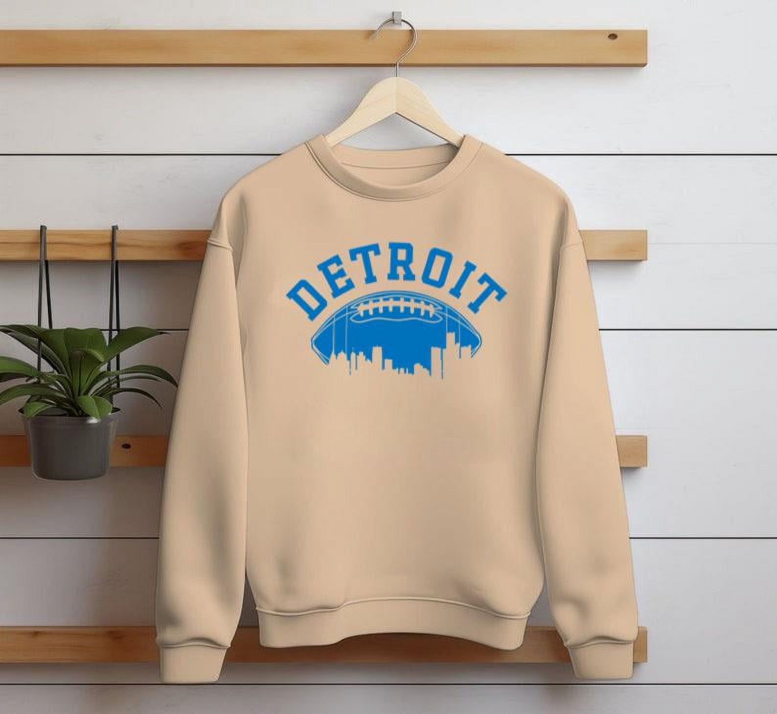 Detroit Football Vintage Michigan Skyline Retro Lion Shirt Gift Black ...