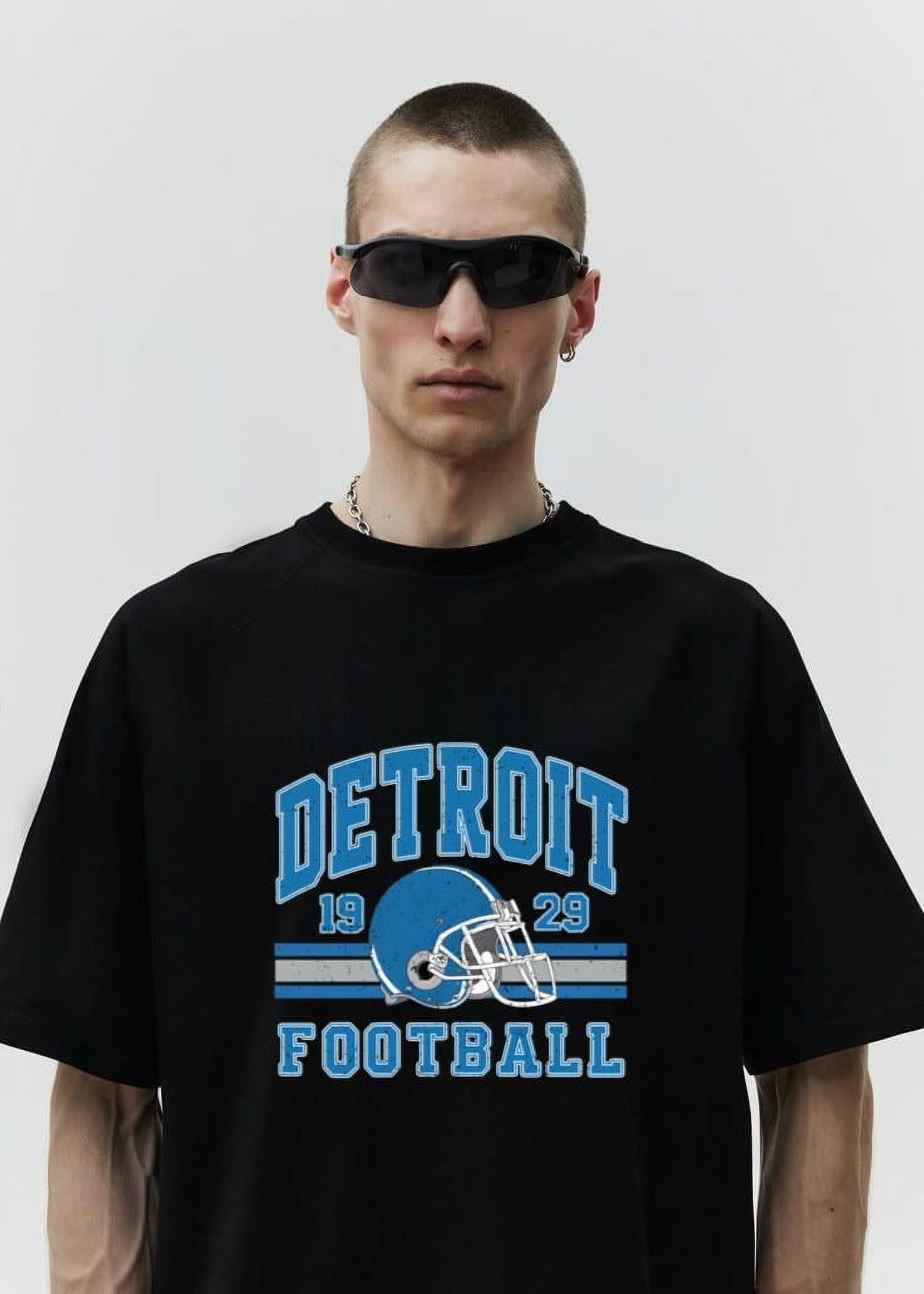 Detroit Football Vintage Style T-Shirt Sunday Game Swag, for men ...