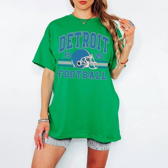Detroit Football Vintage T-Shirt, Retro 1929 Helmet Graphic Tee ...
