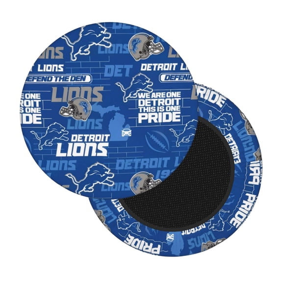 Detroit Football team themed Round Bar Stool Seat Covers,Soft And ...