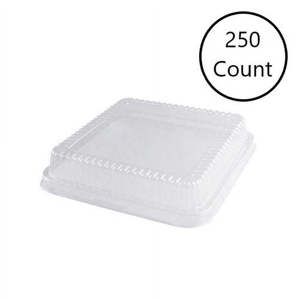Detroit Forming OPS Plastic Square Pan Lid Fit 8" Foil Cake Pans, Clear ...