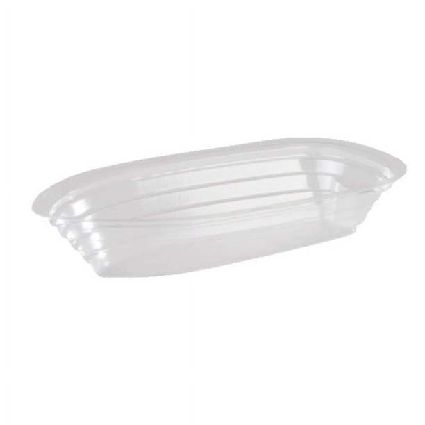 Detroit Forming SB12 12 oz. Disposable Plastic Banana Split Boat-Shaped ...