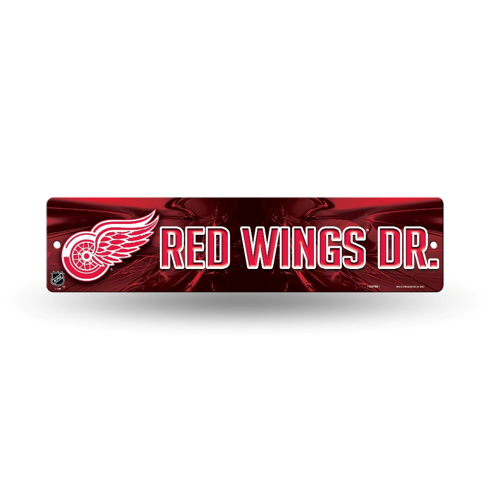 Detroit Hockey Red Wings Street Sign (16") Hang anywhere you choose ...